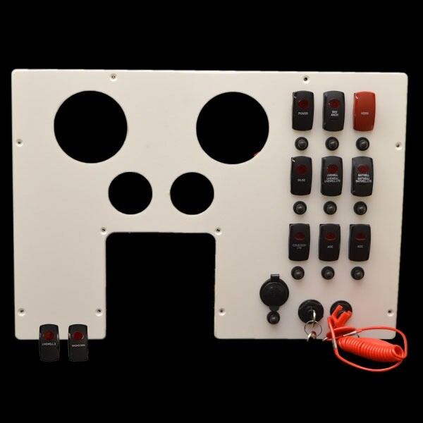 Triton Boat Switch Panel Insert 38563G | Genmar White Starboard | eBay