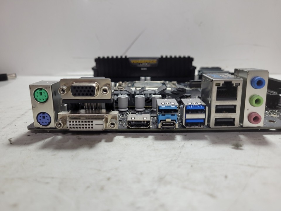 ASRock H370M Pro4 Motherboard w/i5-8500@3.00GHz, 8GB RAM, IO Shield ...