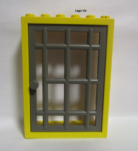 LEGO 4071 Fabuland Door Yellow Door 4611 Barred Dark Gray Pirate 6276 ...
