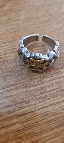 German skull viking Goth military Unisex Ring Size 10 | eBay