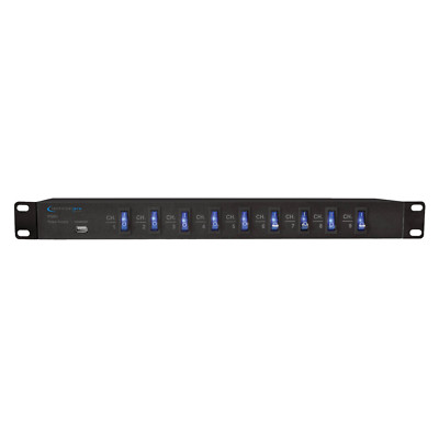 Technical Pro PS9U Rackmount Power Supply 9-Outlets w/ 5V USB Charging ...