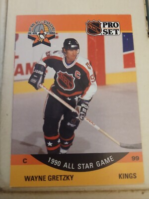 WAYNE GRETZKY Los Angeles Kings 1990-91 Pro Set Hockey Card #340 ex or ...