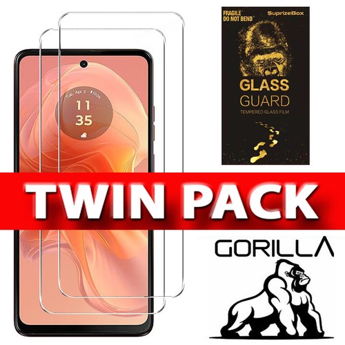 [2 Pack] Gorilla Tempered Glass Screen Protector for Motorola Moto G75 ...
