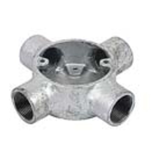 4 x 25mm Galvanised Conduit 4 Way Junction Box 4W25 | eBay