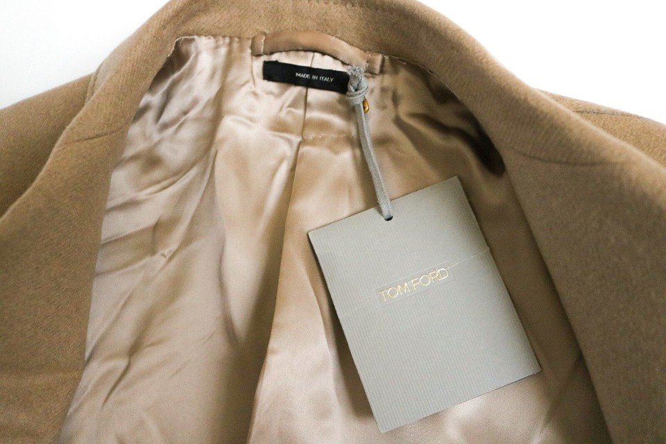 $7260 TOM FORD 100% Cashmere Vicuna Color Coat Overcoat Topcoat 50 Euro ...