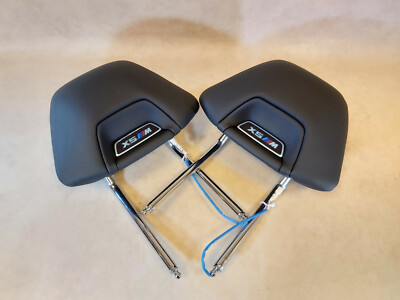 🔥 GENUINE BMW X5 G05 X5 M LED LOGO FRONT SEAT HEAD REST HEADREST SET X2 ...