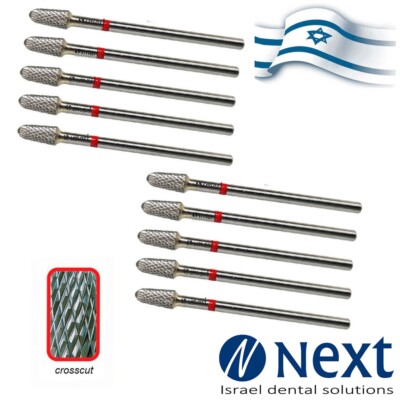 Lot X10 Dental Lab Carbide Cutters Bur Israel tungsten jewelry acrylic ...