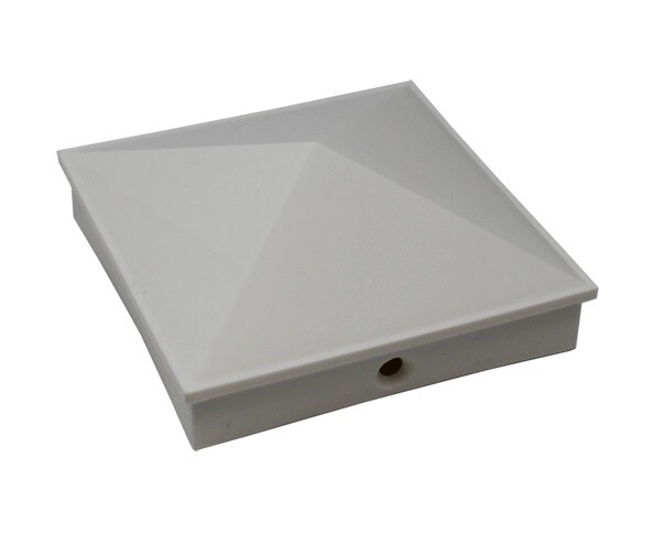 5x5 Nominal (4-1/2"x4-1/2") White Plastic Pyramid Fence Cap 8, 16, 24 ...