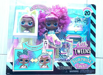 LOL Surprise Tweens Swap Curls-2-Crimps Cora Doll with 20+ Surprises ...