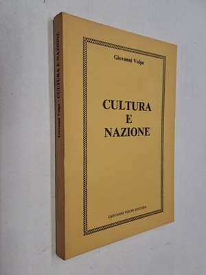 CULTURA E NAZIONE - GIOVANNI VOLPE - GIOVANNI VOLPE - 1985 | eBay