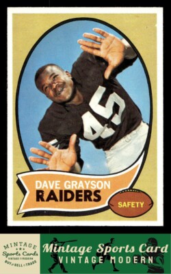 1970 Topps - Dave Grayson - #31 Oakland Raiders | eBay