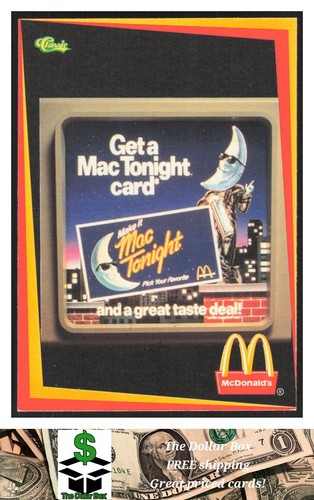 1996 Classic McDonald's #40 Get Mac Tonight Card 1987 Promotion - | eBay