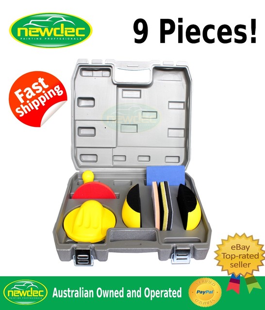 Sanding Block Kit Autobody Repair Panel Beater Tool Hand Velcr0 for ...