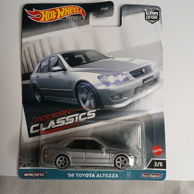 1998 TOYOTA ALTEZZA HOT WHEELS MODERN CLASSICS CAR CULTURE 2/5 SILVER ...