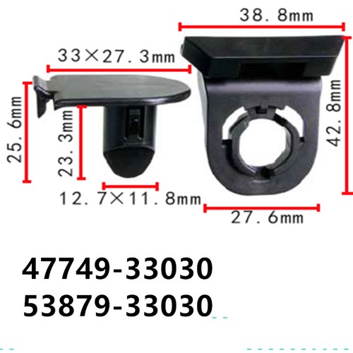 10 Sets Fit TOYOTA Front Bumper Fender Liner + Pin Hold 47749-33030 ...