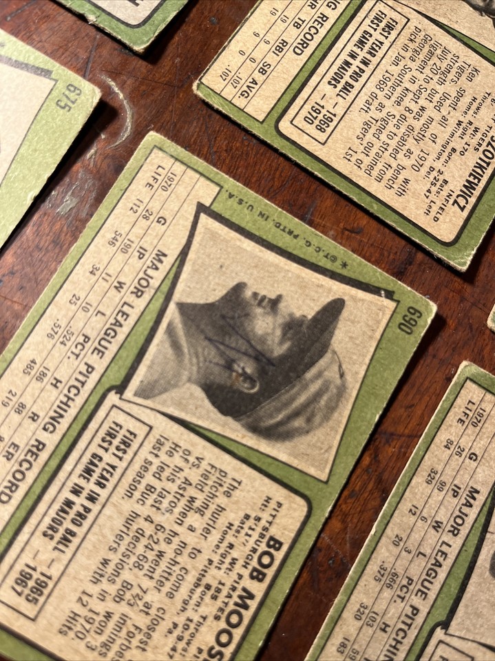 Lot Of 10 1971 Vintage Tops Baseball Cards | eBay