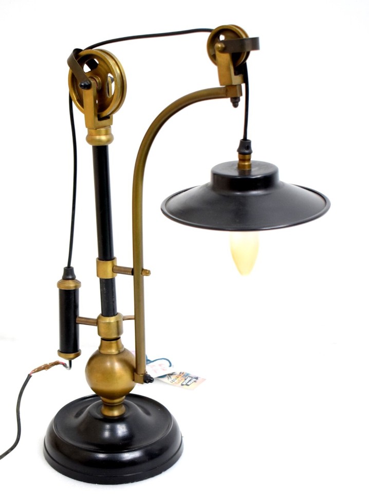 Nautical Designer Modern Pulley Table Lamp Handmade Table Lamp with ...