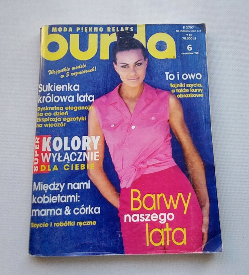 Set 4 Burda 6,7,8,10 / 1995 magazines Poland language | eBay