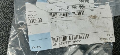 NEW OEM Genuine BMW Hex Bolt with Washer M12x1,5x5 31106795985 QTY.2 | eBay