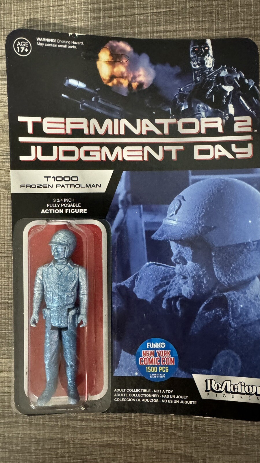 ReAction Terminator 2 ~ T1000 Frozen Patrolman NYCV Exclusive Variant ...