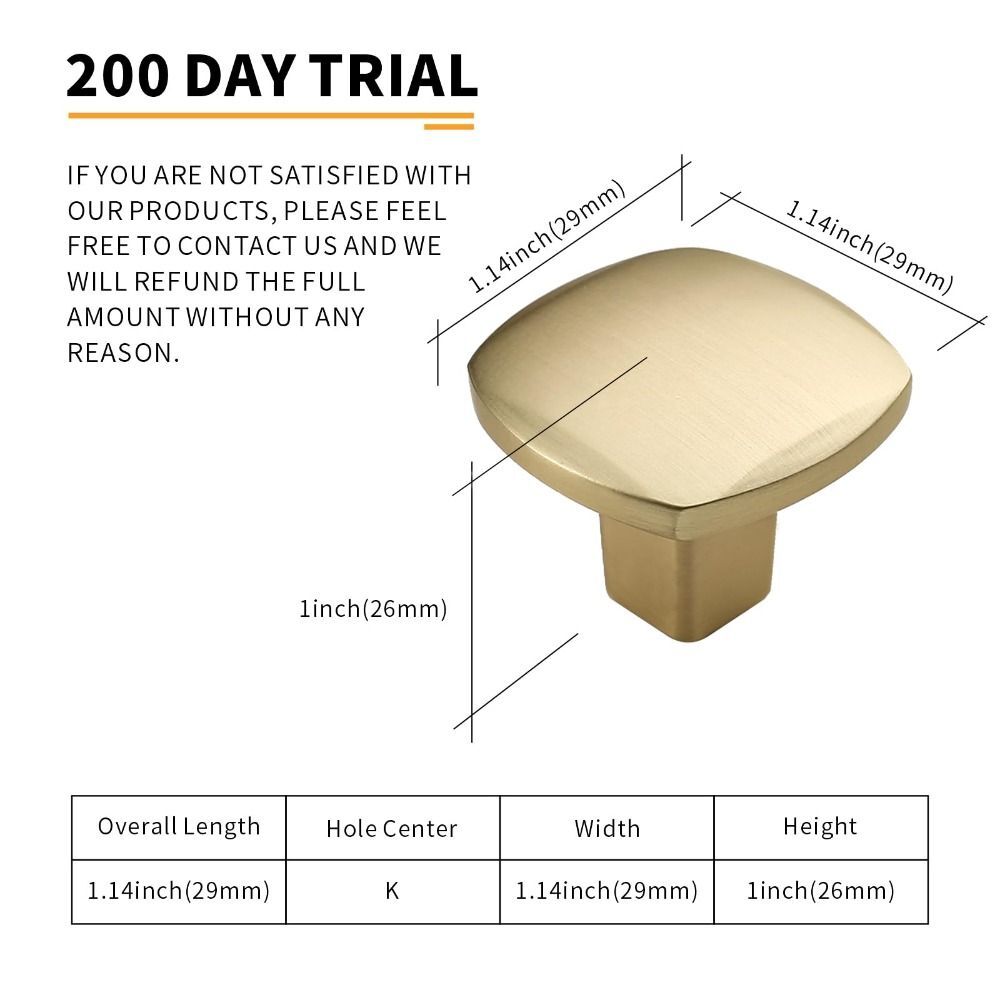 10 Pack Zinc Alloy Drawer Pulls 1 Inch Dresser Knob Kitchen Bathroom ...