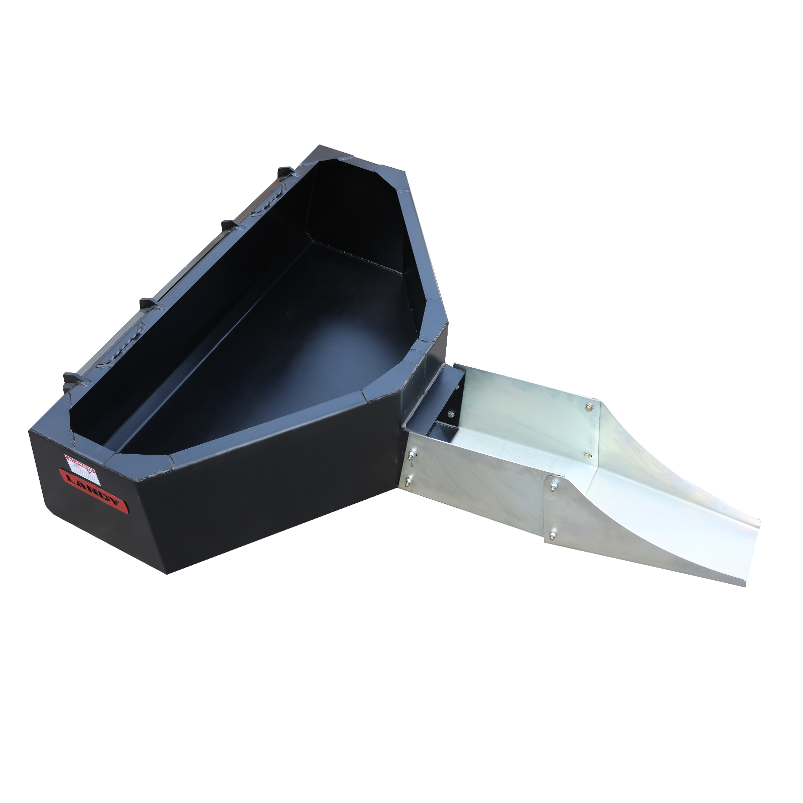 Landy Attachments Skid Steer 60" Cement and Concrete Bucket with Spout ...