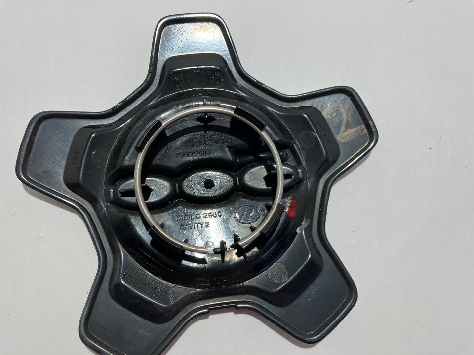 2016-2024 Fiat 500 500X Black / Chrome Center Cap 735624969 735624970 ...