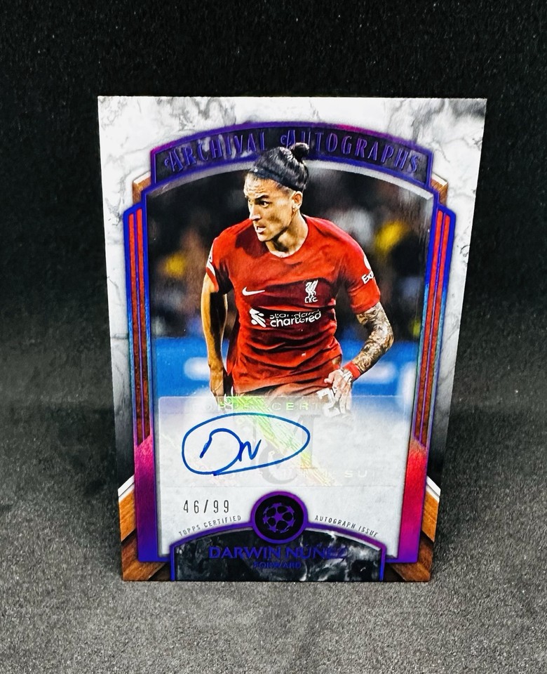 Darwin Nunez /99 Auto - Topps Museum Collection UCL Archival 2022/23 ...