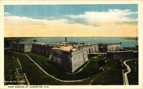 Fort Marion St. Augustine FL 1912 Harris Co. Postcard Unposted Curt ...