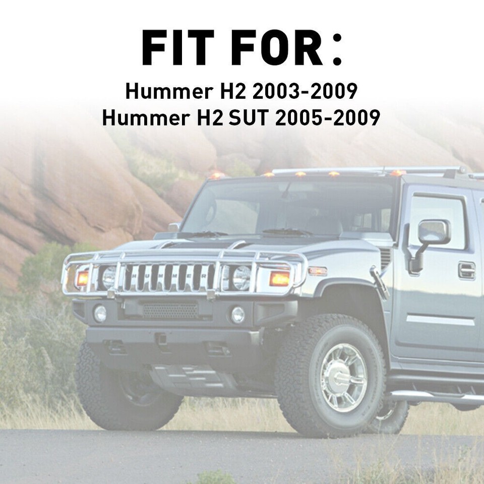 For 2003-2009 Hummer H2 SUT White LED Cab Roof Light Marker Roof Top ...