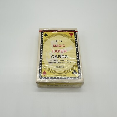 Vintage IT’S MAGIC TAPER CARDS No 6959, New Sealed Deck | eBay