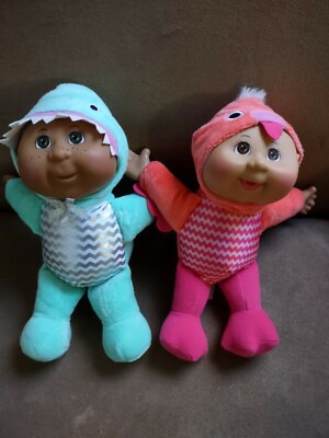 Cabbage Patch Kids Dolls Exotic Friends Shark & Flamingo Collectible ...