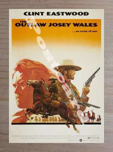 Historic The Outlaw Josey Wales 1976 Movie Advertising Postcard | eBay