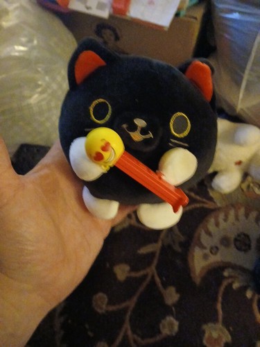 Zuru Snackles LUNA Black Cat With Pez Plush Stuffed Animal 5” Soft ...