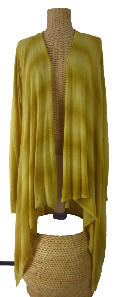 New Renee Greenstein Attitudes Womens S Yellow Ombre LS Open Knit Cardigan NWT | eBay