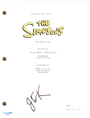 Jane Kaczmarek “The Simpsons” Signed Autograph TV Script 'The Parent ...