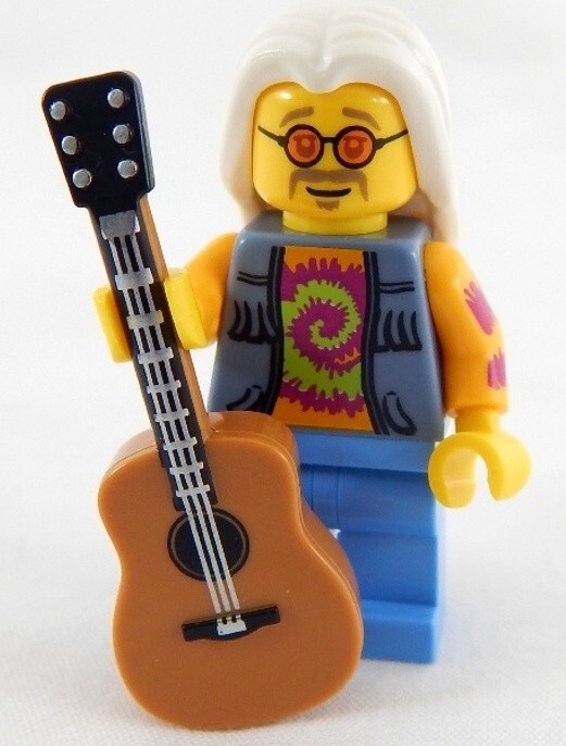 NEW LEGO HIPPIE with GUITAR music musician acoustic instrument | eBay