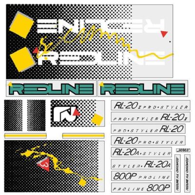 1986 Redline - RL-20II for aqua frame Decal set | eBay