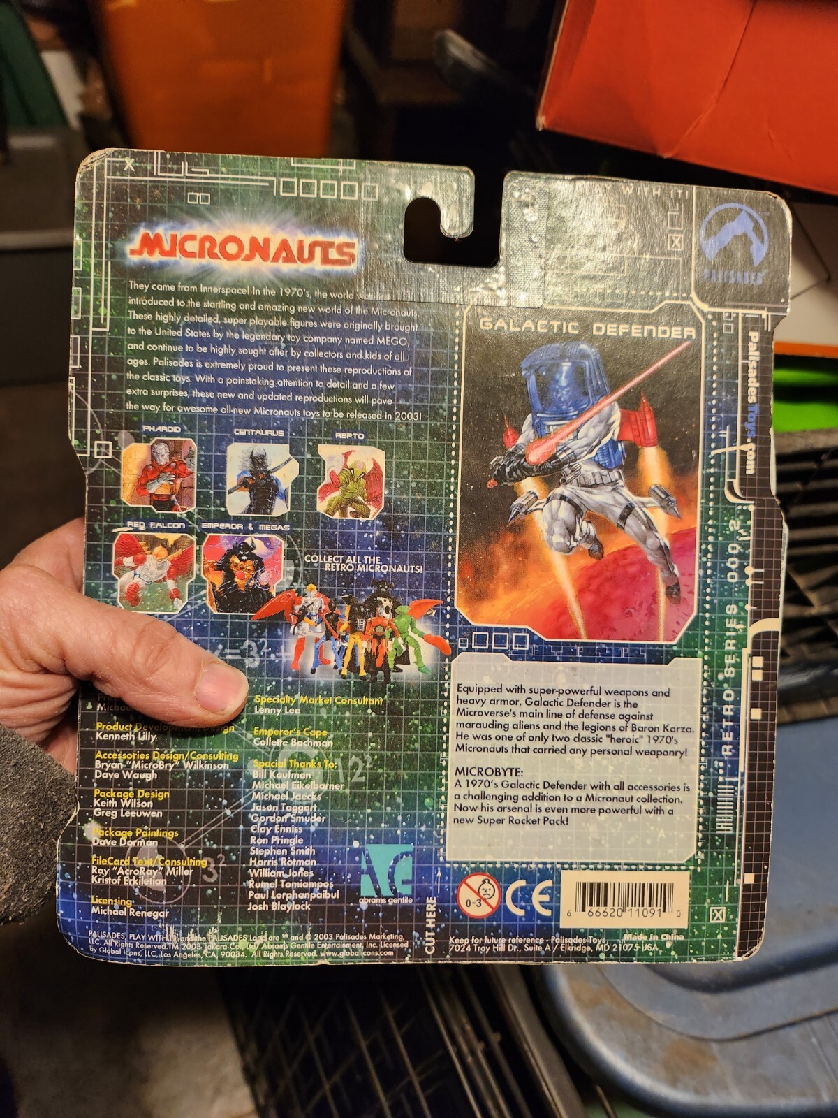 MICRONAUTS RARE PALISADES TOYS RETRO Black And Gold GALACTIC DEFENDER ...