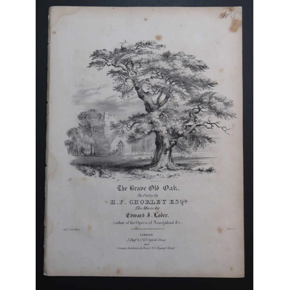 Loder Edward J. The Brave Old Oak Gesang Piano ca1840 | eBay.de