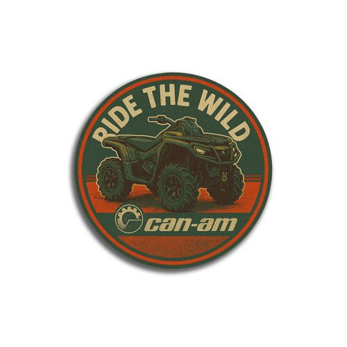 CanAm ATV Sticker 3.5 inch Retro Vinyl Decal All-Terrain Vehicle Deep ...