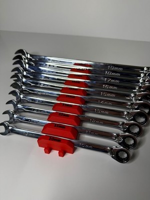 Magnetic Modular Wrench Organizer Snap Together Toolbox Storage Metric ...