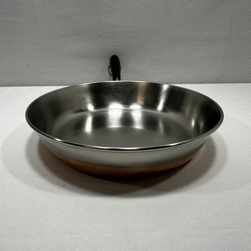 Revere Ware Stainless Copper Bottom 9” Skillet Fry Pan Rome, NY USA ...