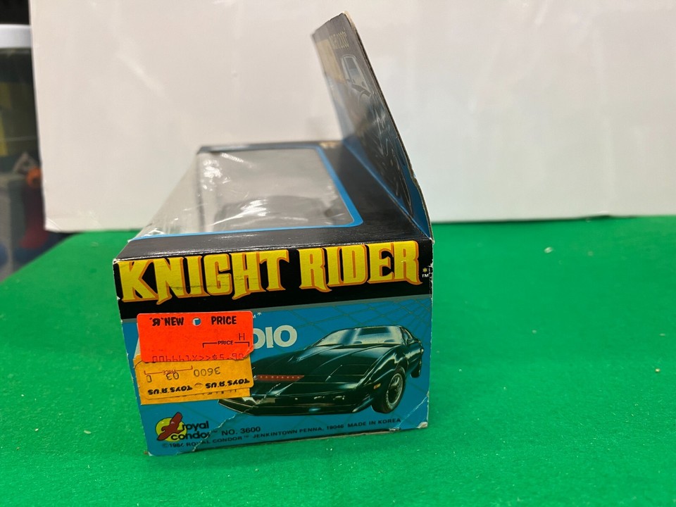 VINTAGE AM TRANSISTOR RADIO KNIGHT RIDER KNIGHT 2000 CAR RADIO 1984 MIB ...