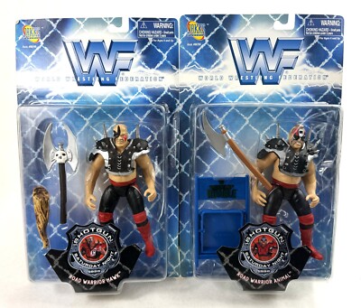 Road Warrior Hawk & Animal WWF Jakks Shotgun Saturday Night BCA Figures ...