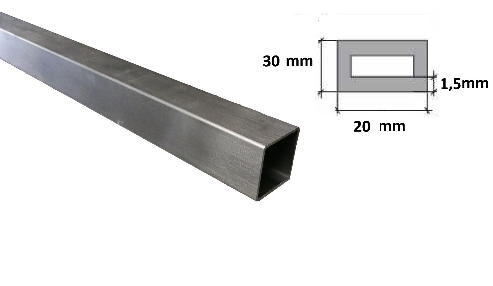 Stainless Steel SQUARE BOX Section grade 304 - 1 METER LENGTH - VARIOUS ...