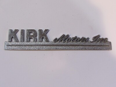 Vintage Kirk Motors Plymouth Lincoln Nebraska Metal Dealer Badge Emblem ...