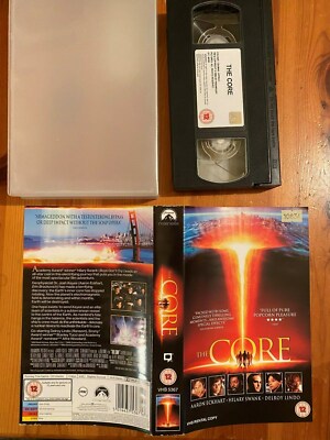 BIG CASE VHS Video THE CORE Aaron Eckhart Hilary Swank ex rental | eBay