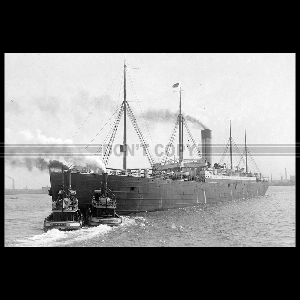 Photo B.001245 SS ARMENIAN WHITE STAR LINE (LEYLAND LINE) OCEAN LINER ...