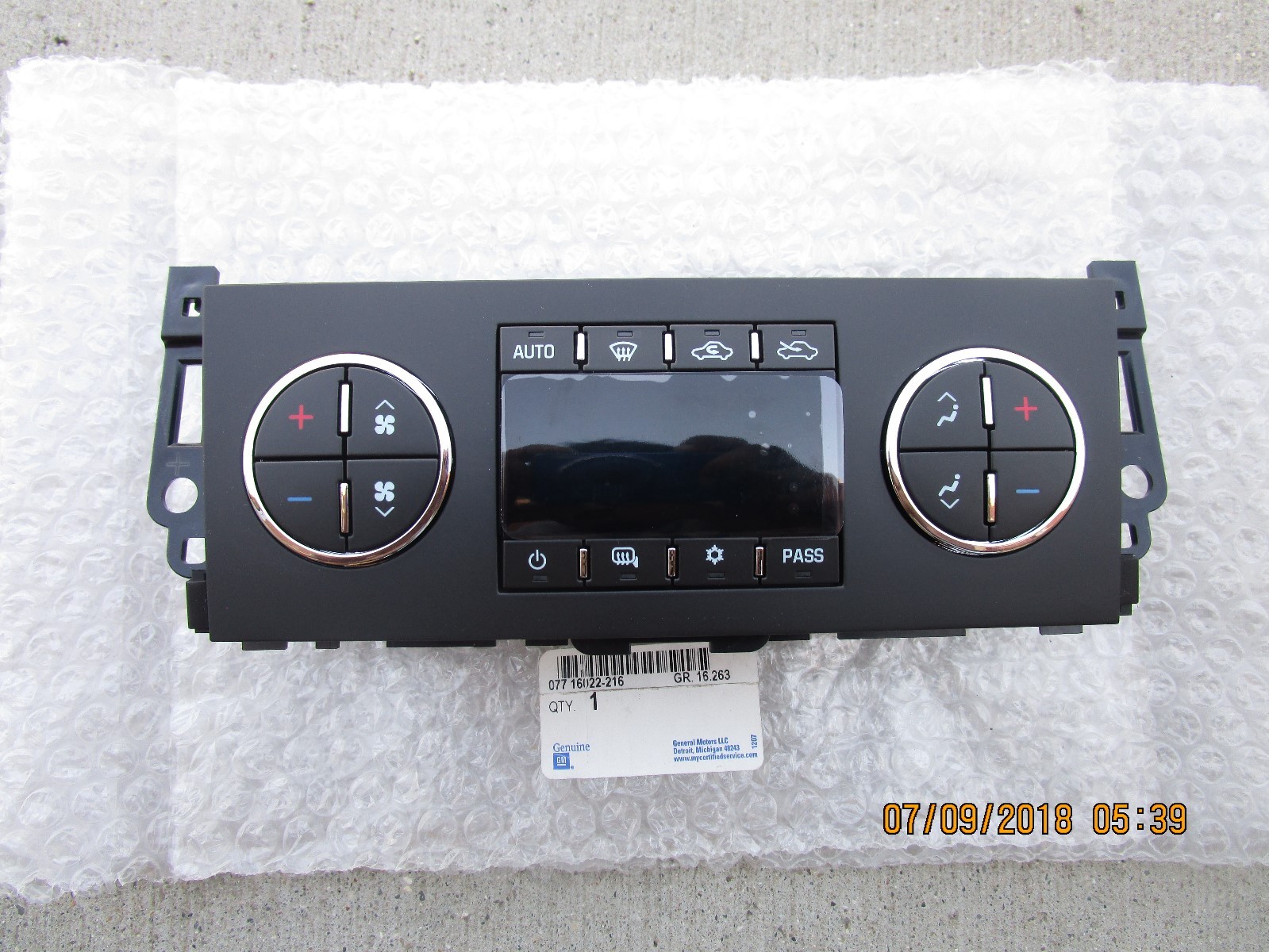 2009-2011 GMC Sierra 1500 SLT Denali A/C Heater Climate Temperature ...